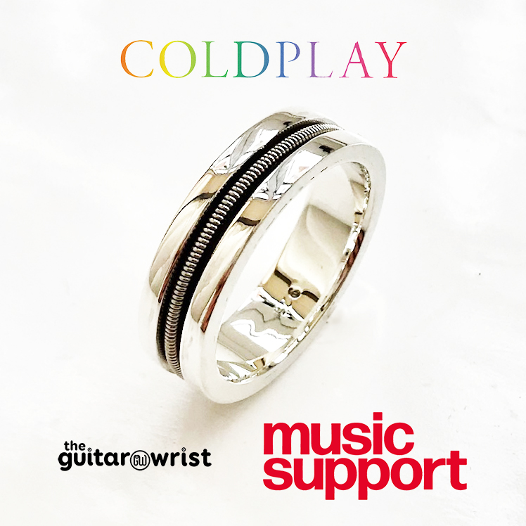 the guitarwrist Coldplay - Sterling Silver Ring £160 – the guitarwrist